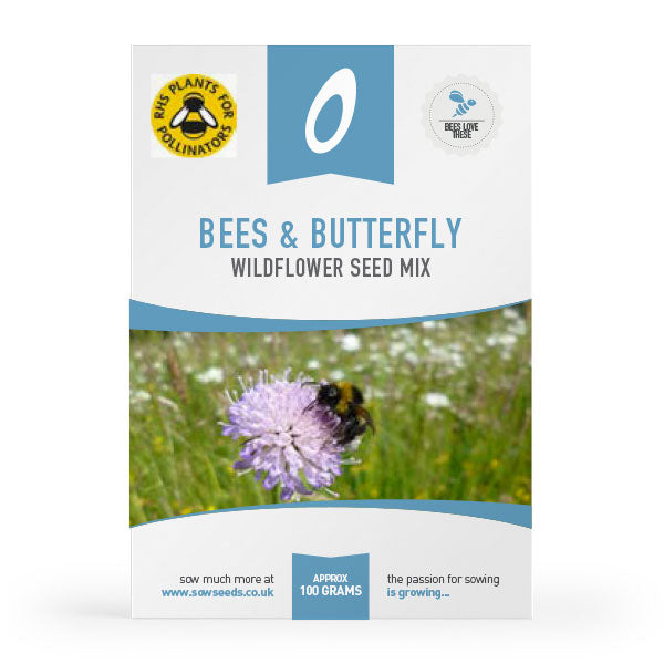 Bees & Butterfly Wildflower Meadow Seed Mix | Quality Seeds from Sow ...